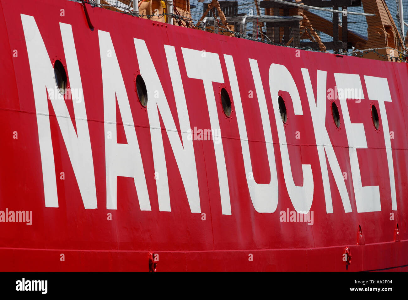 Nantucket Lightship docked in Boston Harbor Stock Photo - Alamy