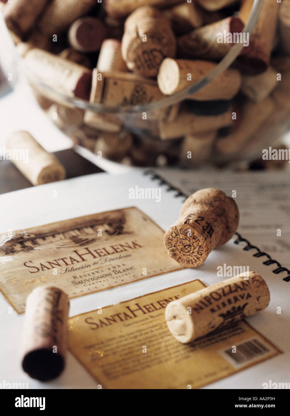 Beverages object closeup cork hi-res stock photography and images - Alamy