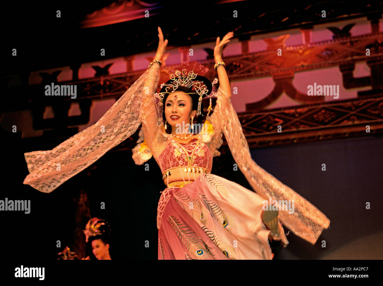 Chinese woman dancer dancing dance performance music and dance at Tang ...