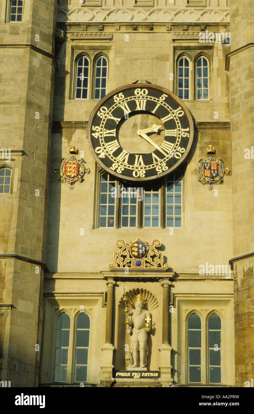 Cambridge, Trinity College, Clock Tower, East Anglia, England, UK ...