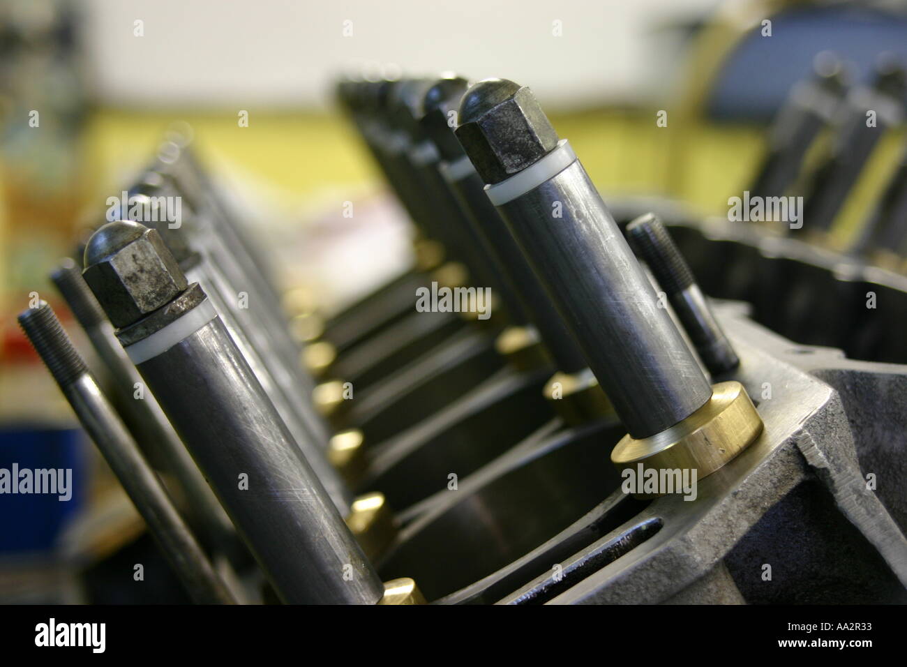detailed view of a cylinder row Stock Photo - Alamy