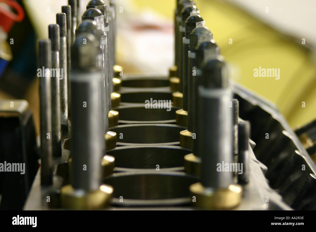 detailed view of a cylinder row Stock Photo - Alamy