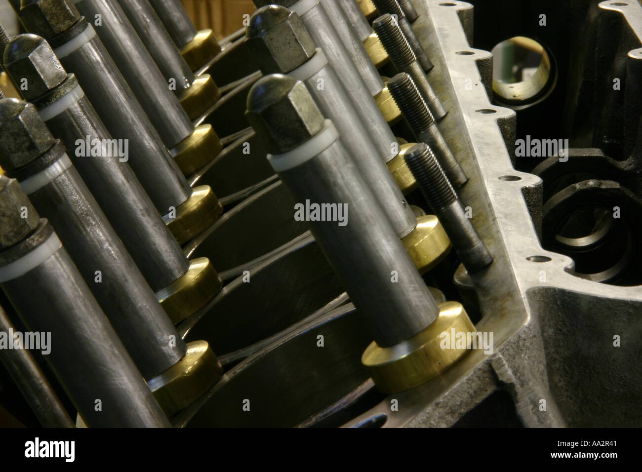 detailed view of a cylinder row Stock Photo - Alamy