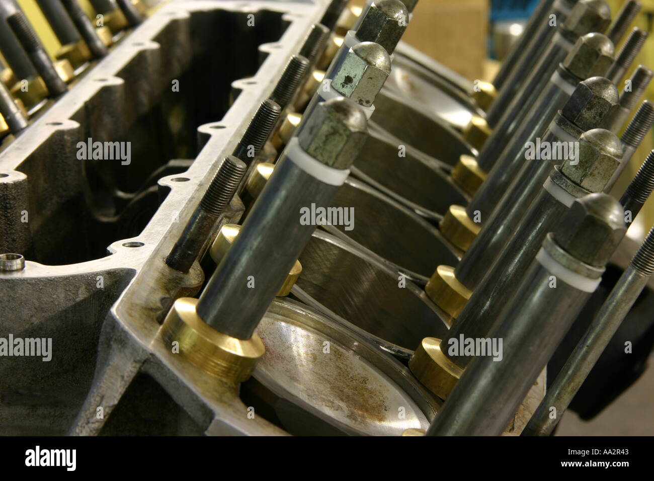 detailed view of a cylinder row Stock Photo - Alamy