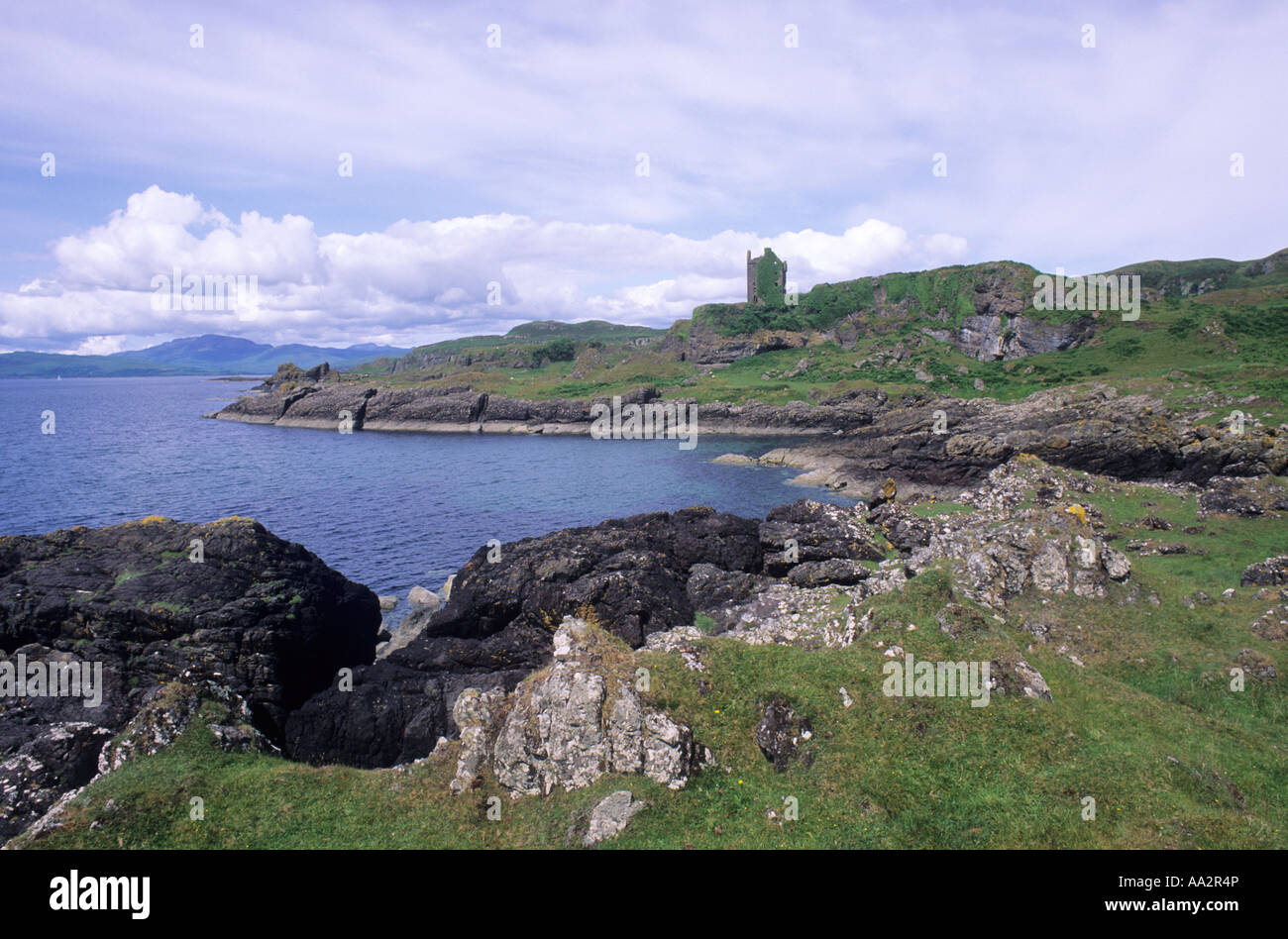 Kerrera Island Gylen Castle off Oban Argyllshire Stock Photo - Alamy