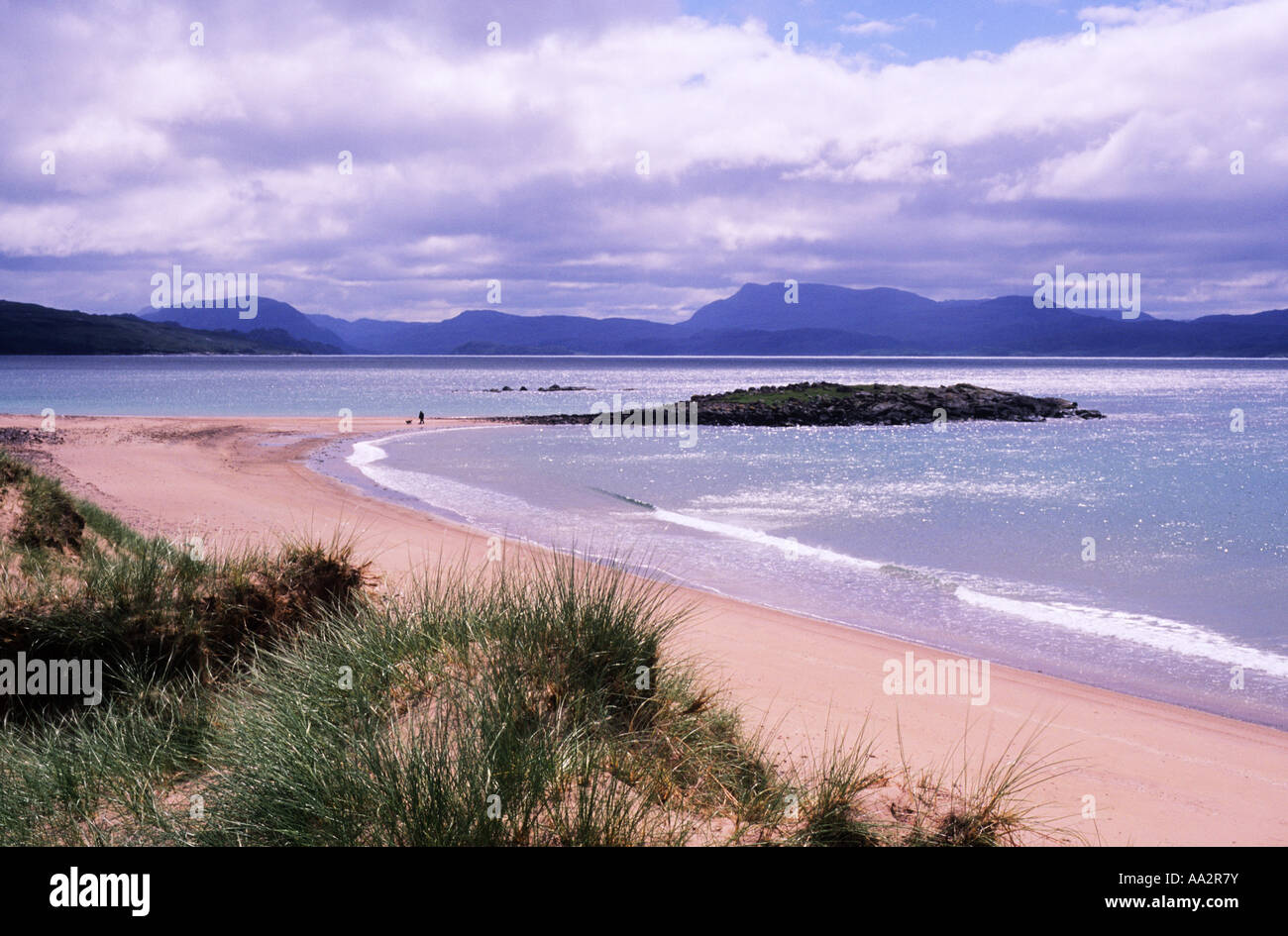 Red Point Beach West Highlands Scotland view to Applecross Peninsula ...