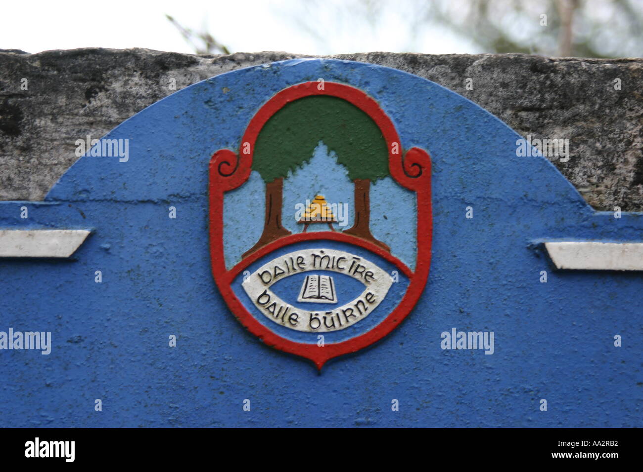 sign on a bridge over the river Sullane Stock Photo - Alamy