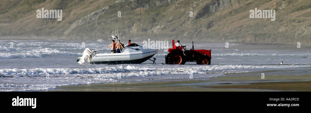 Tractor launching a boat hi-res stock photography and images - Alamy