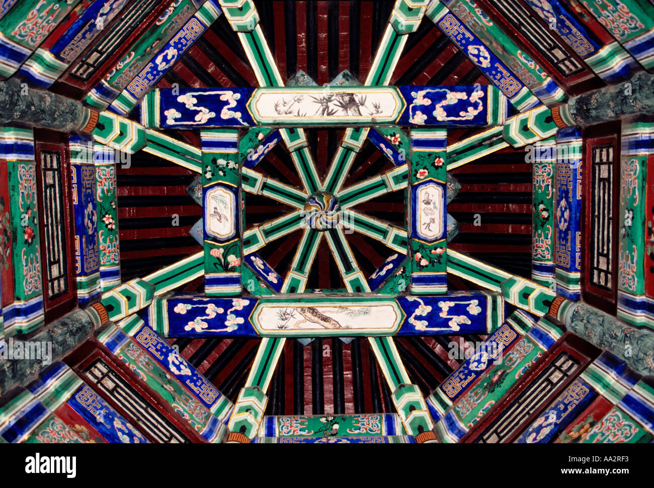 ceiling in the pavilion, ceiling, pavilion, Long Corridor, Summer ...