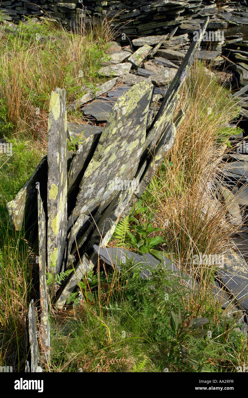 Old slate fence hi-res stock photography and images - Alamy
