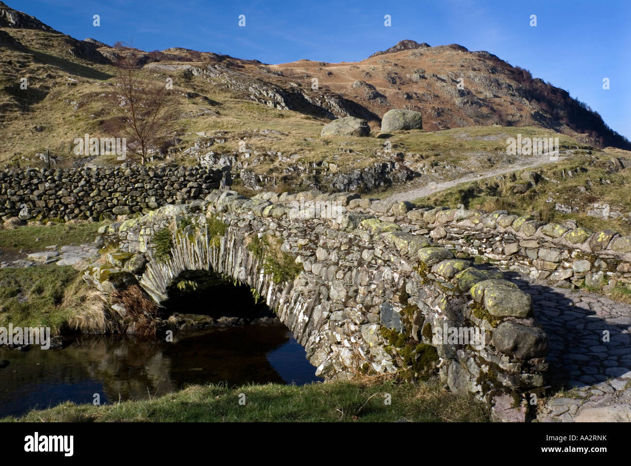 bridge at watendlath Stock Photo - Alamy