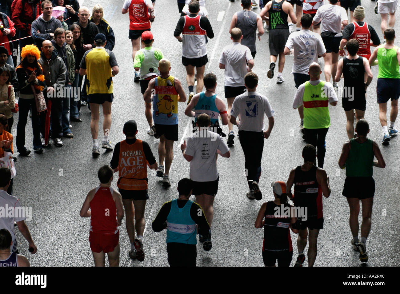 London Marathon crowds Stock Photo - Alamy