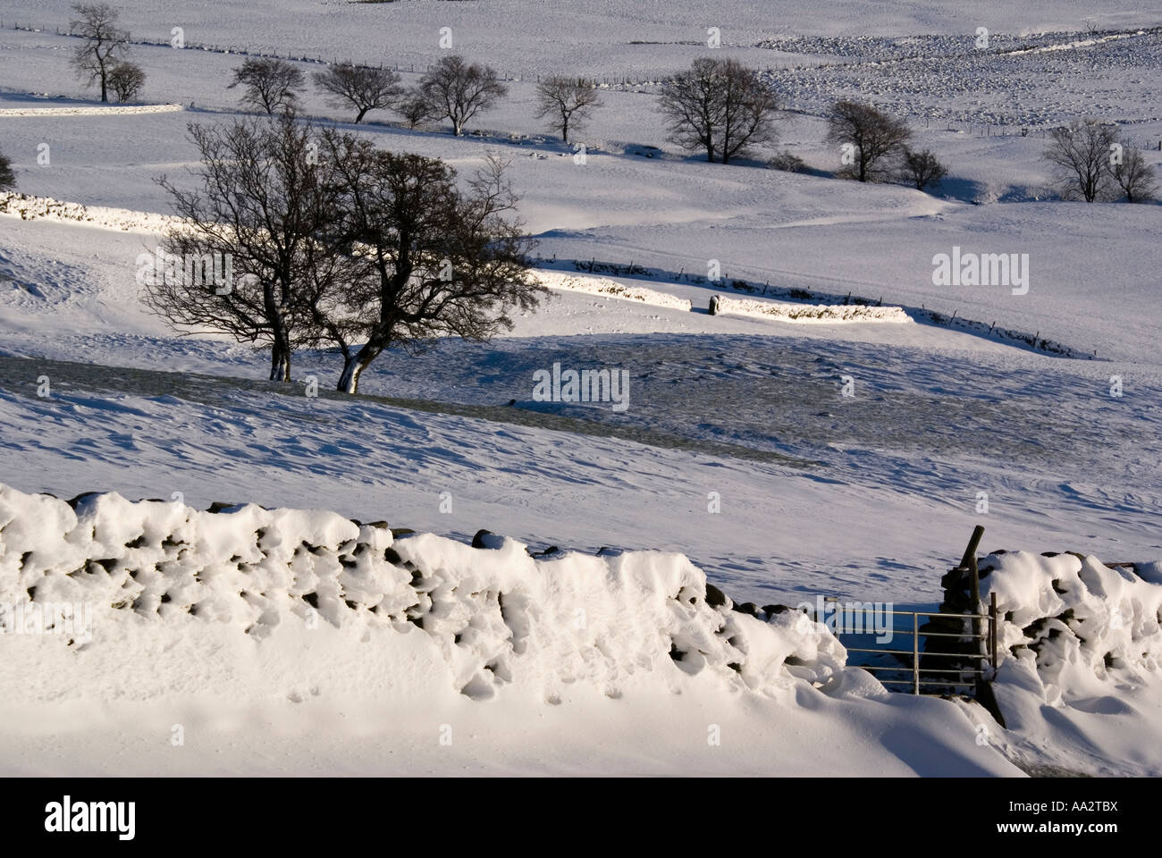 peak district winter Stock Photo - Alamy