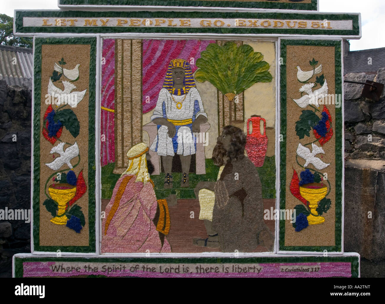 well dressing wirksworth 2007 Stock Photo - Alamy