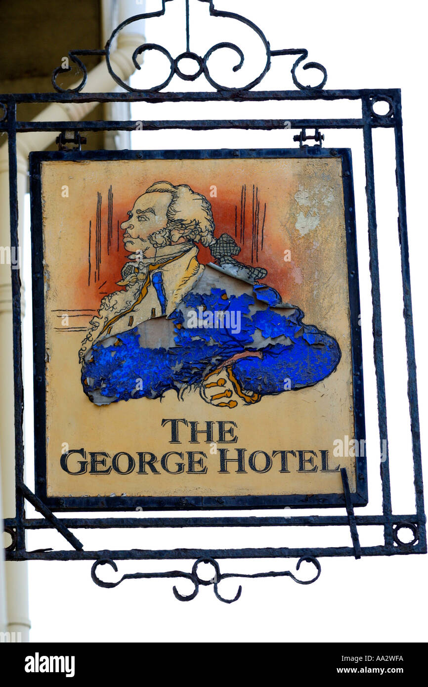 The George Hotel Pub Sign High Resolution Stock Photography and Images ...
