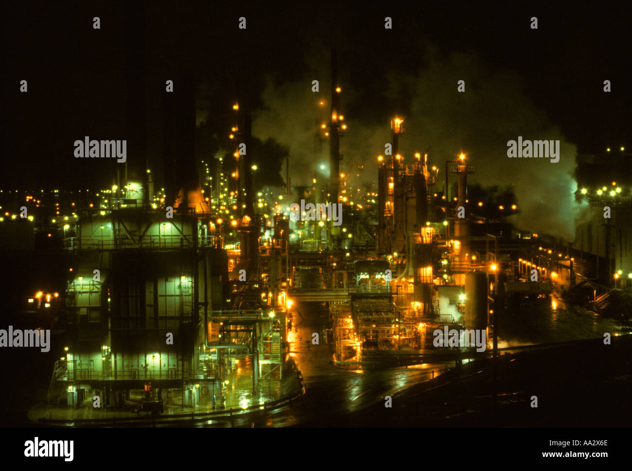 Oil refinery along Interstate 80 near Rodeo Contra Costa County San ...