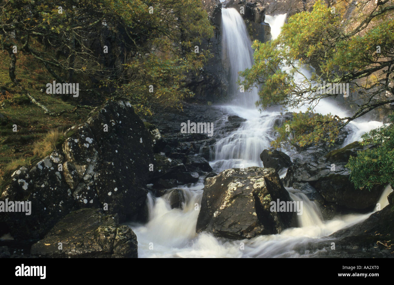 Eas Fors Waterfall Mull Scotland Stock Photo - Alamy