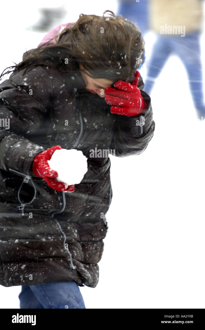 snowball fight snowing snow winter wintry weather cold freezing frozen ...