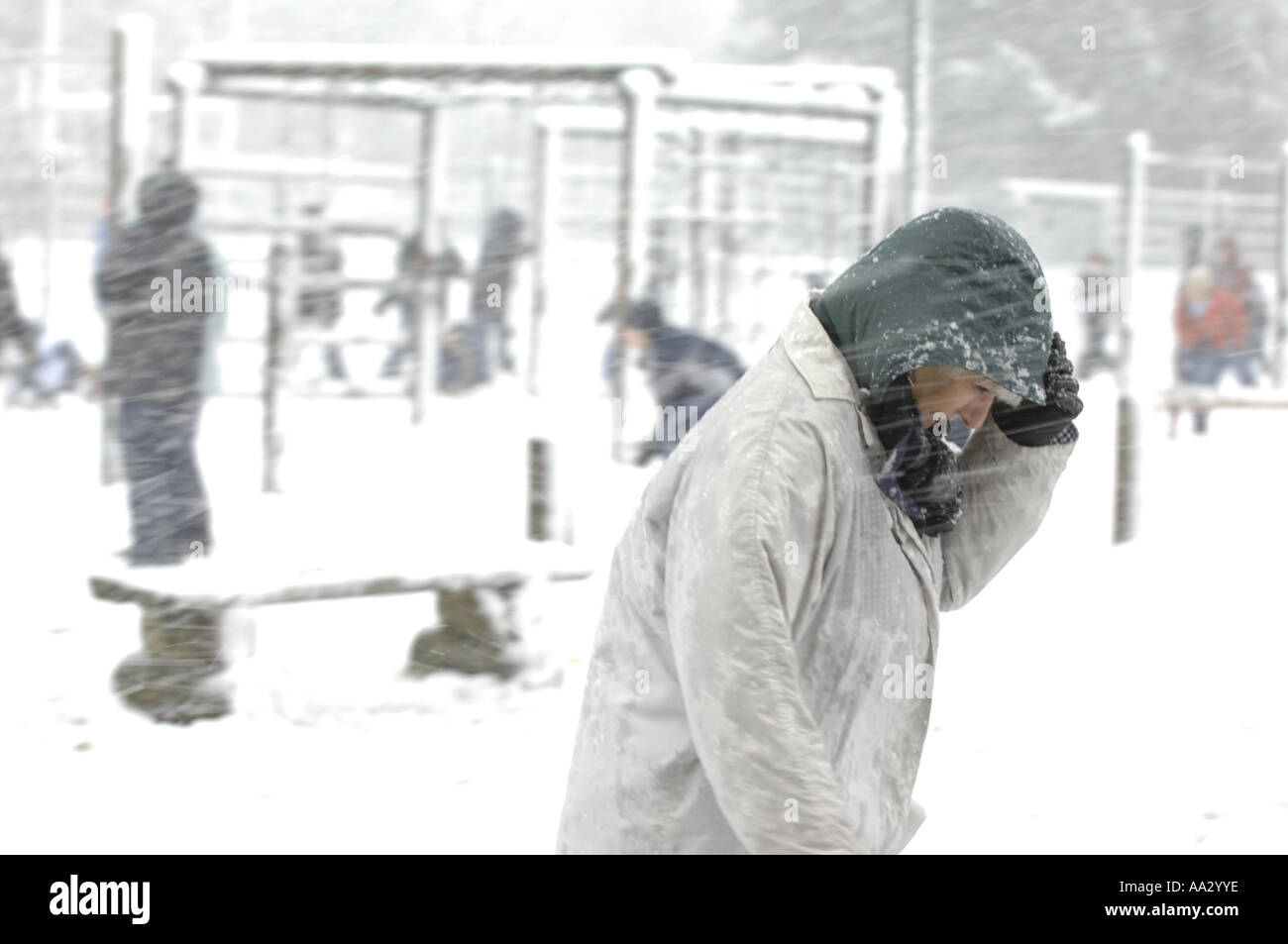snow playground school teacher on duty headteacher cold storm snowstorm ...