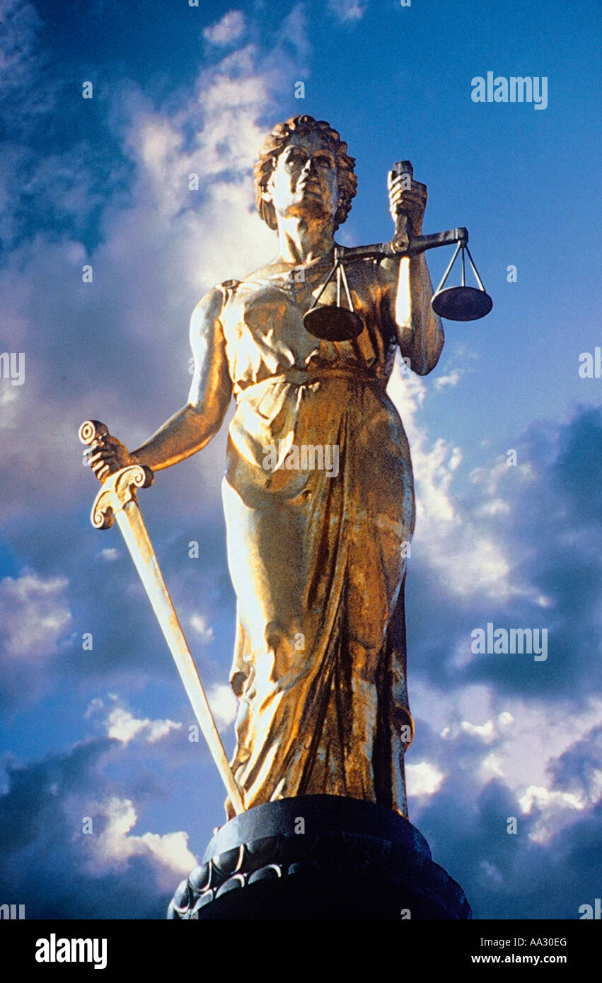 Justice Scales Statue