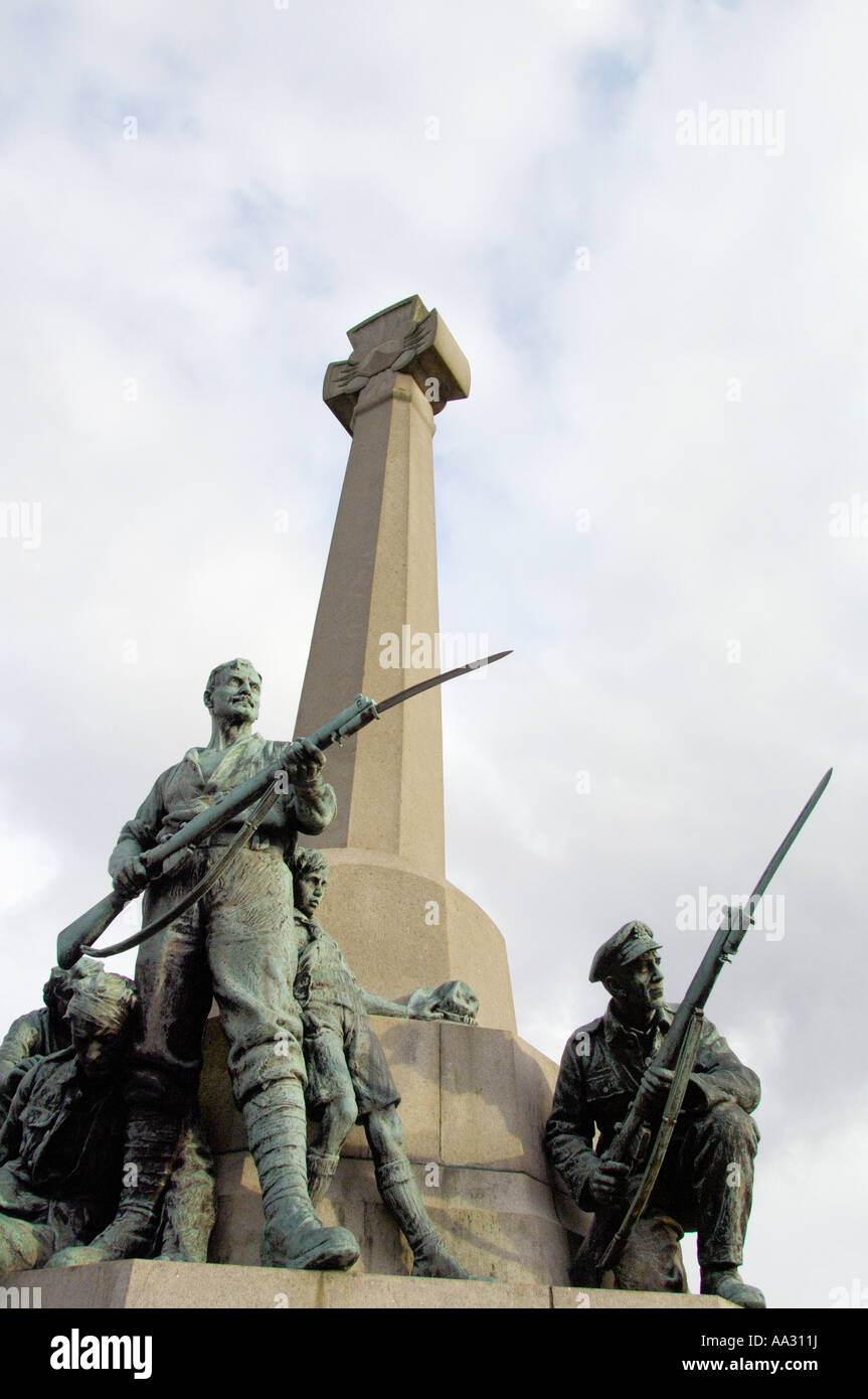 1914 1918 World War I memorial Port Sunlight near Liverpool England ...