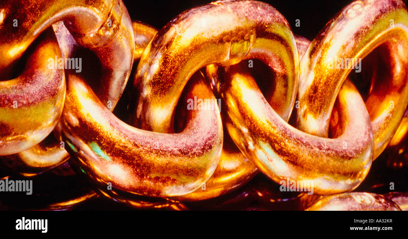 Heavy metal chain links closeup. Concept for protection and security ...