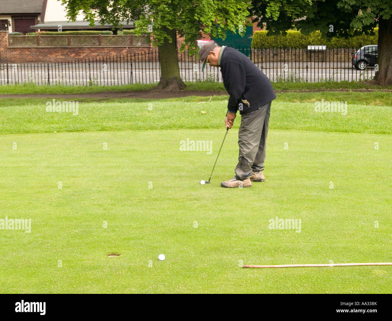 A Man Playing Pitch & Putt Golf in the Grounds of Woodthorpe Grange ...
