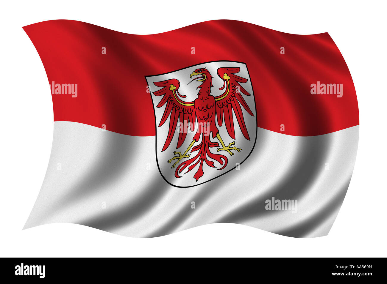 Flag of the state of Brandenburg in Germany Stock Photo - Alamy