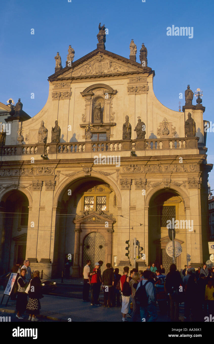 Czech Republic Prague Church of the Holy Saviour Stock Photo - Alamy