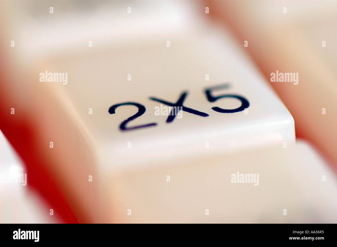 Times Learning Numbers 2 5 x 10 Stock Photo - Alamy