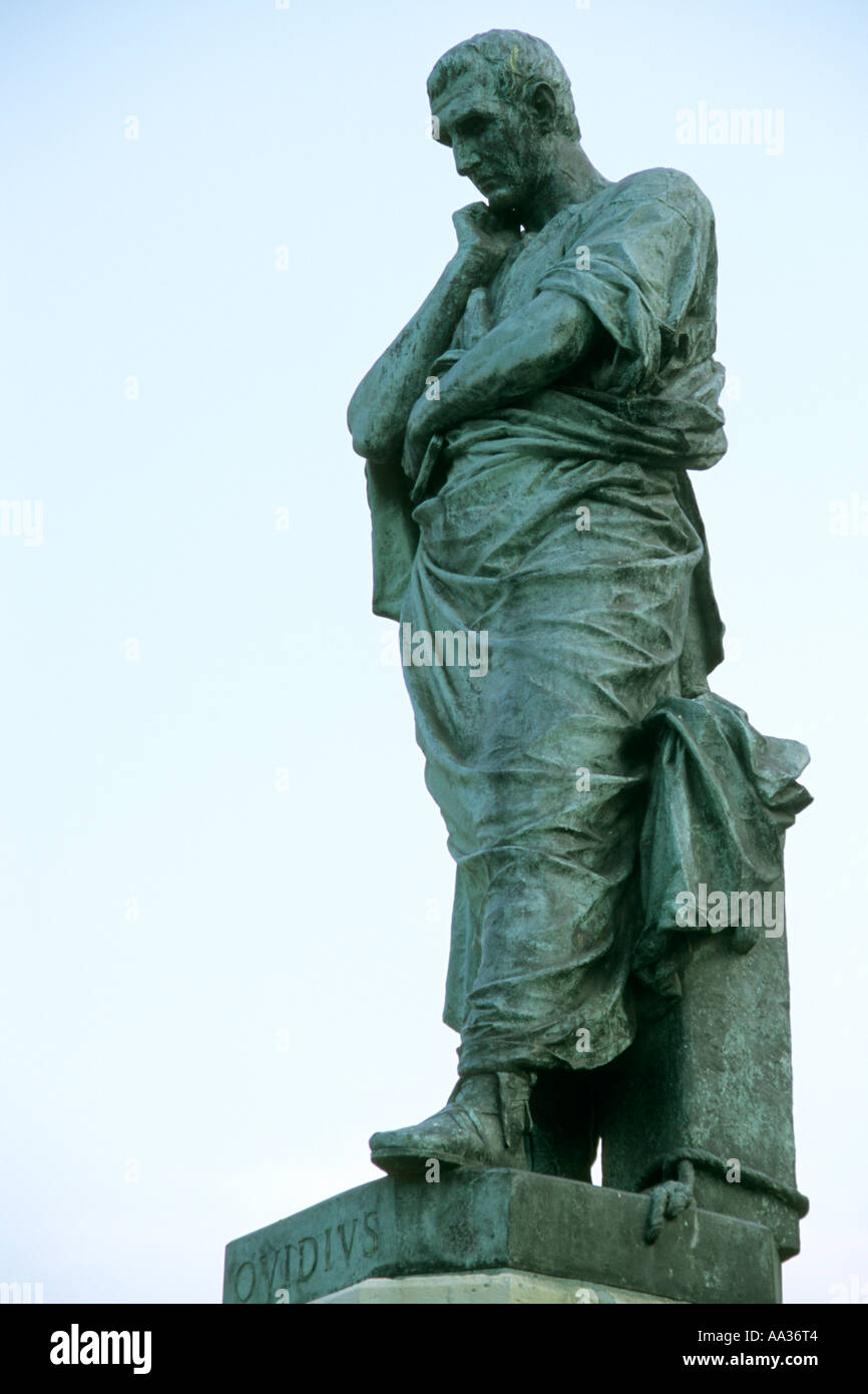 Romania Constanta statue of Ovidius Stock Photo - Alamy