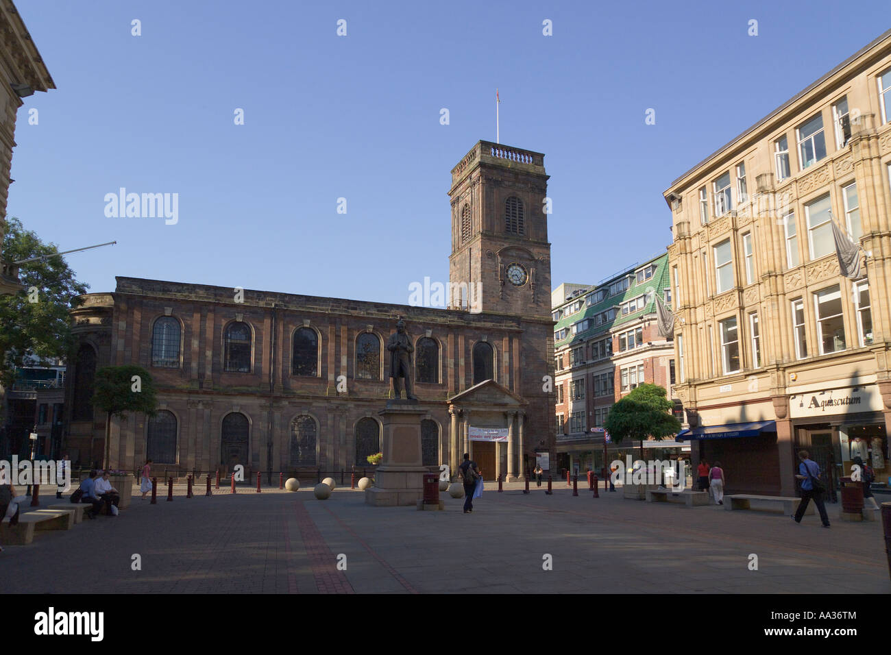 St Anns Church St Anns Square Manchester Lancashire England Stock Photo ...