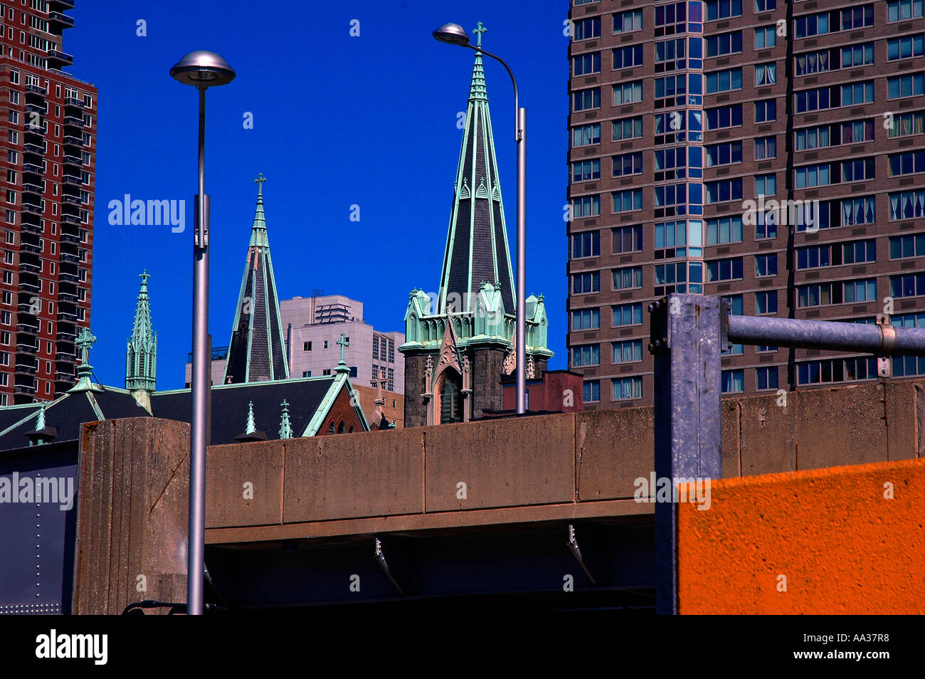 hells kitchen church scene Stock Photo - Alamy