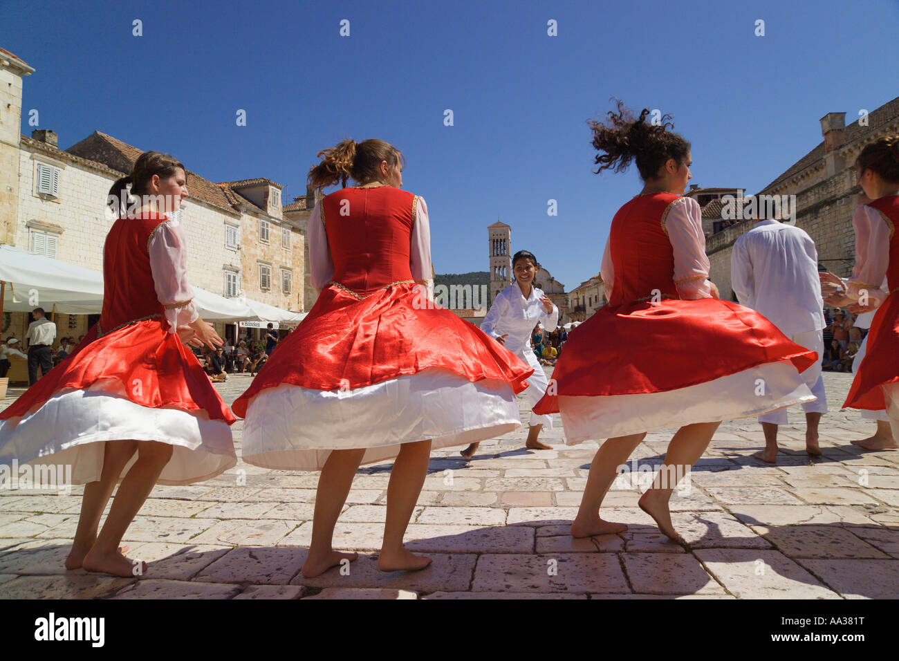 Troupe of Jewish dancers Town of Hvar Hvar Island Dalmatia Croatia ...