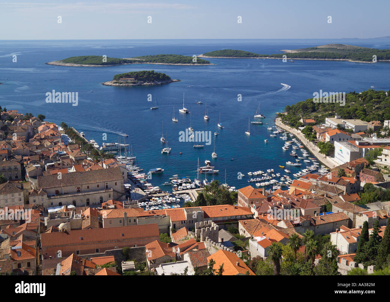 Town of Hvar Hvar Island Dalmatia Croatia Stock Photo - Alamy