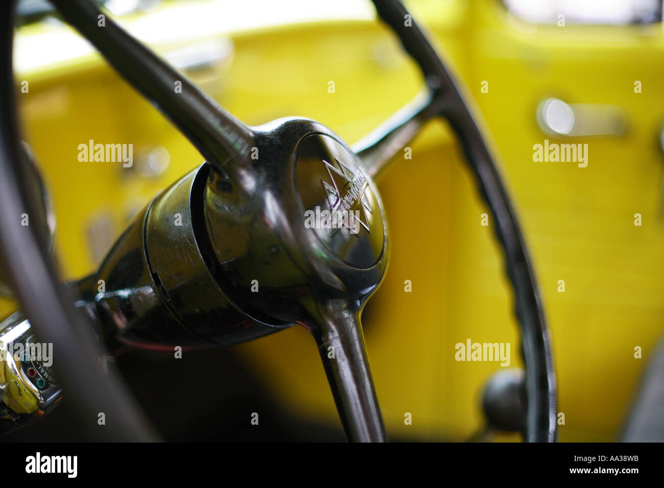 Yellow american hot rod car hi-res stock photography and images - Alamy