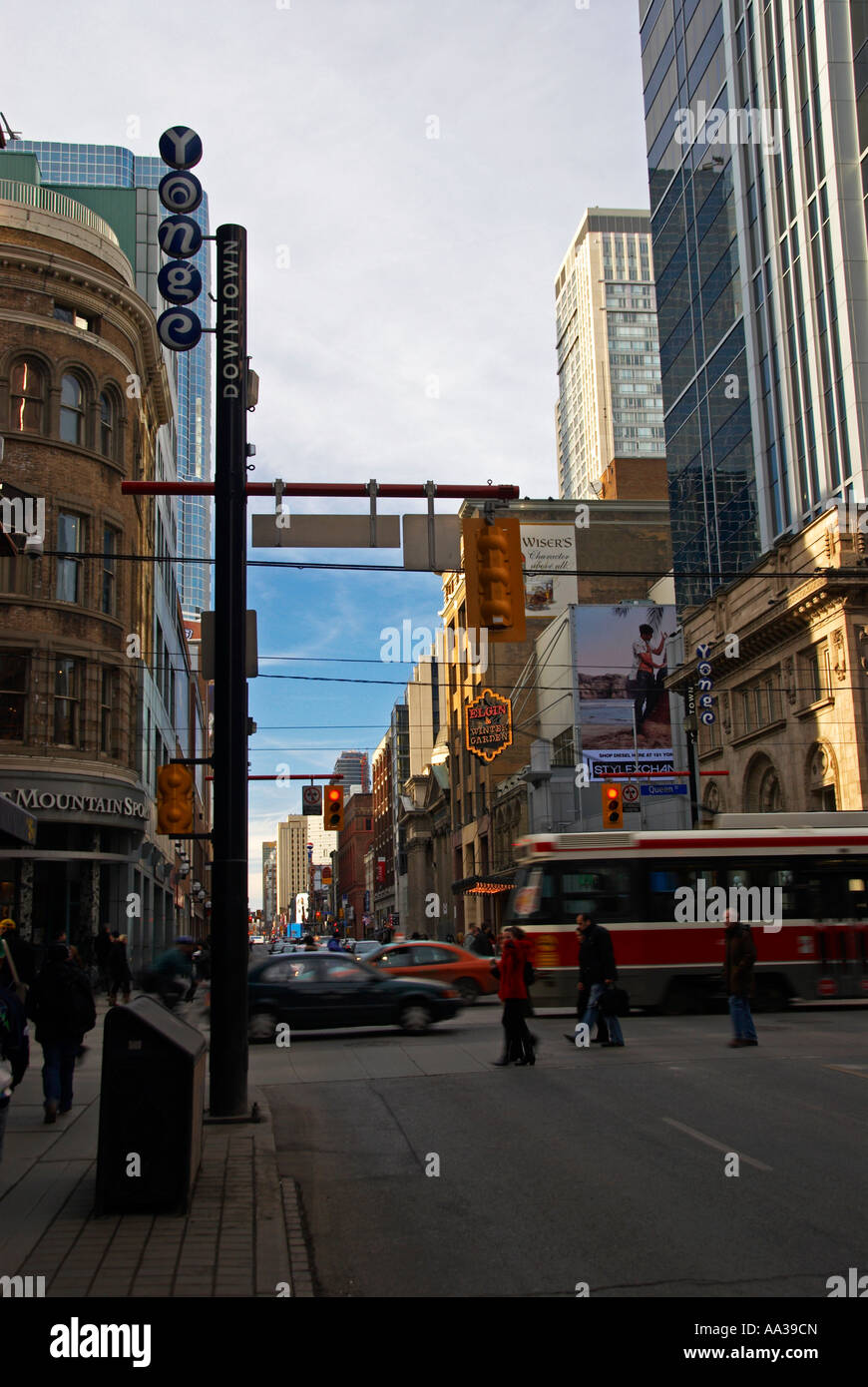 Yonge Street Downtown Toronto Canada Stock Photo - Alamy