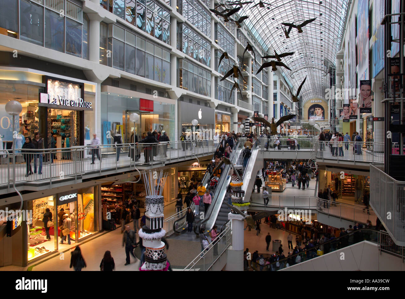 Eaton Centre Toronto Canada Stock Photo - Alamy