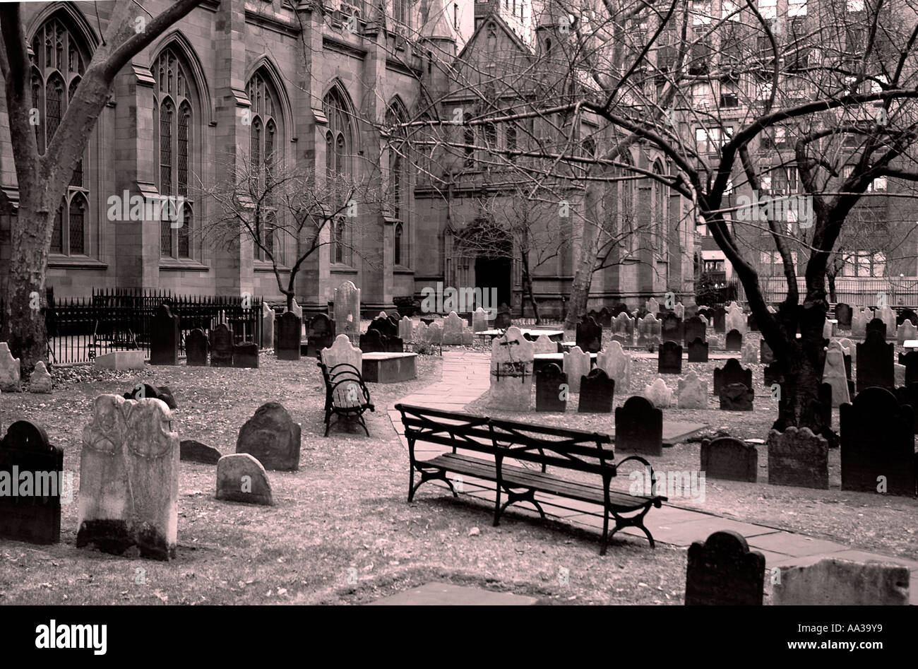 Trinity Church Cemetery Stock Photo - Alamy
