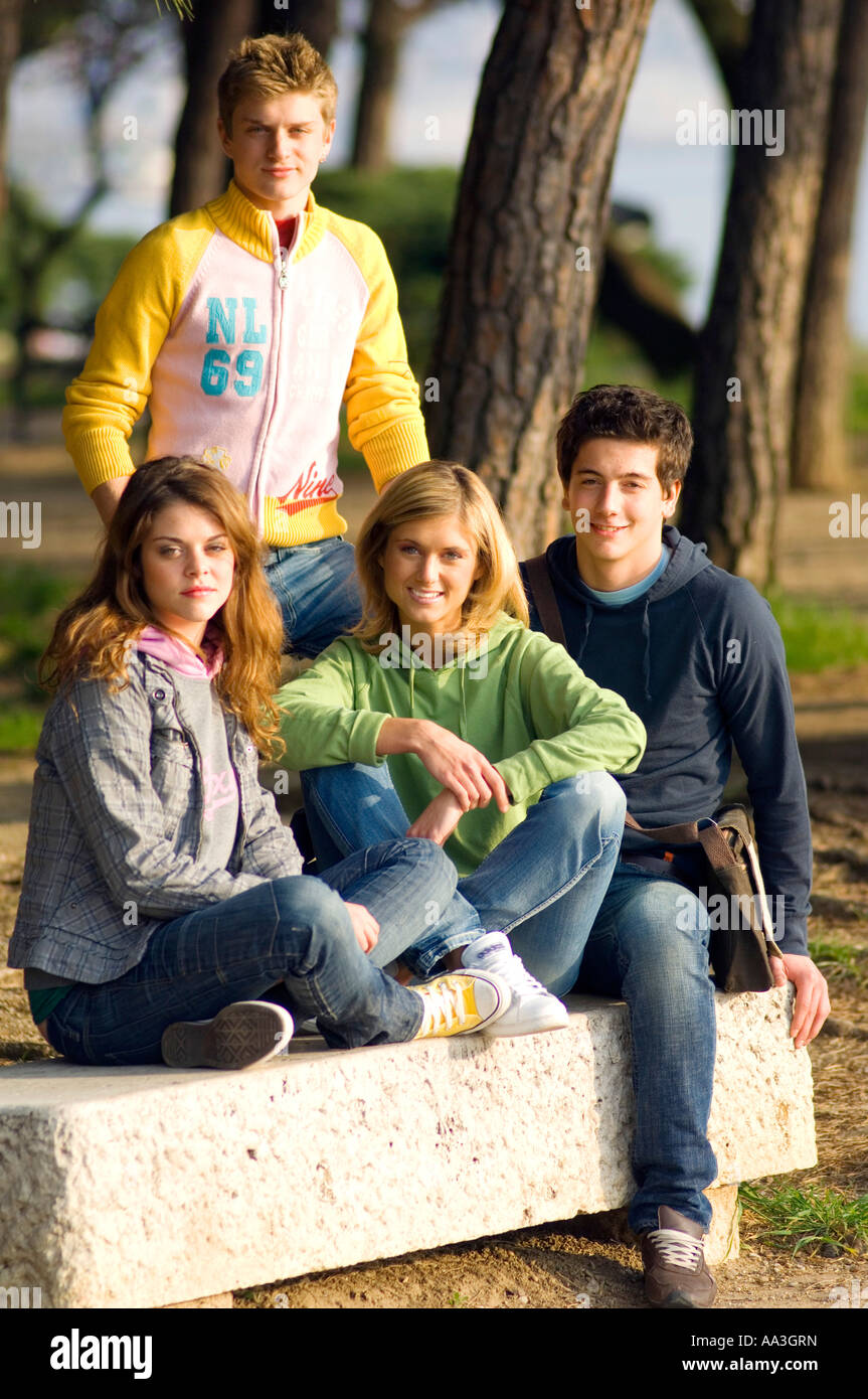 young people outdoor Stock Photo - Alamy