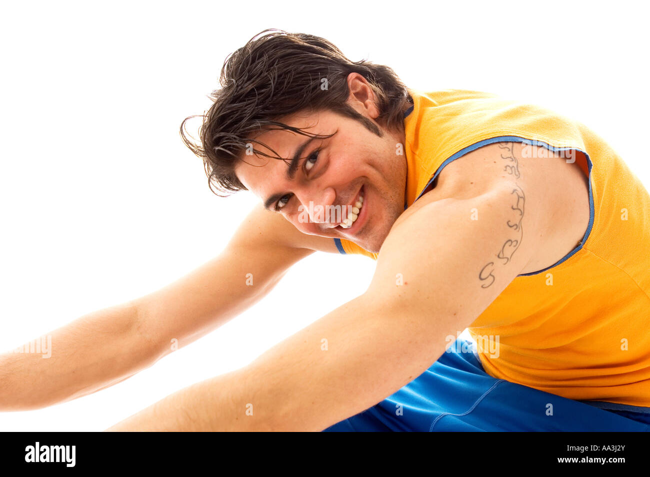 young man exercise Stock Photo - Alamy