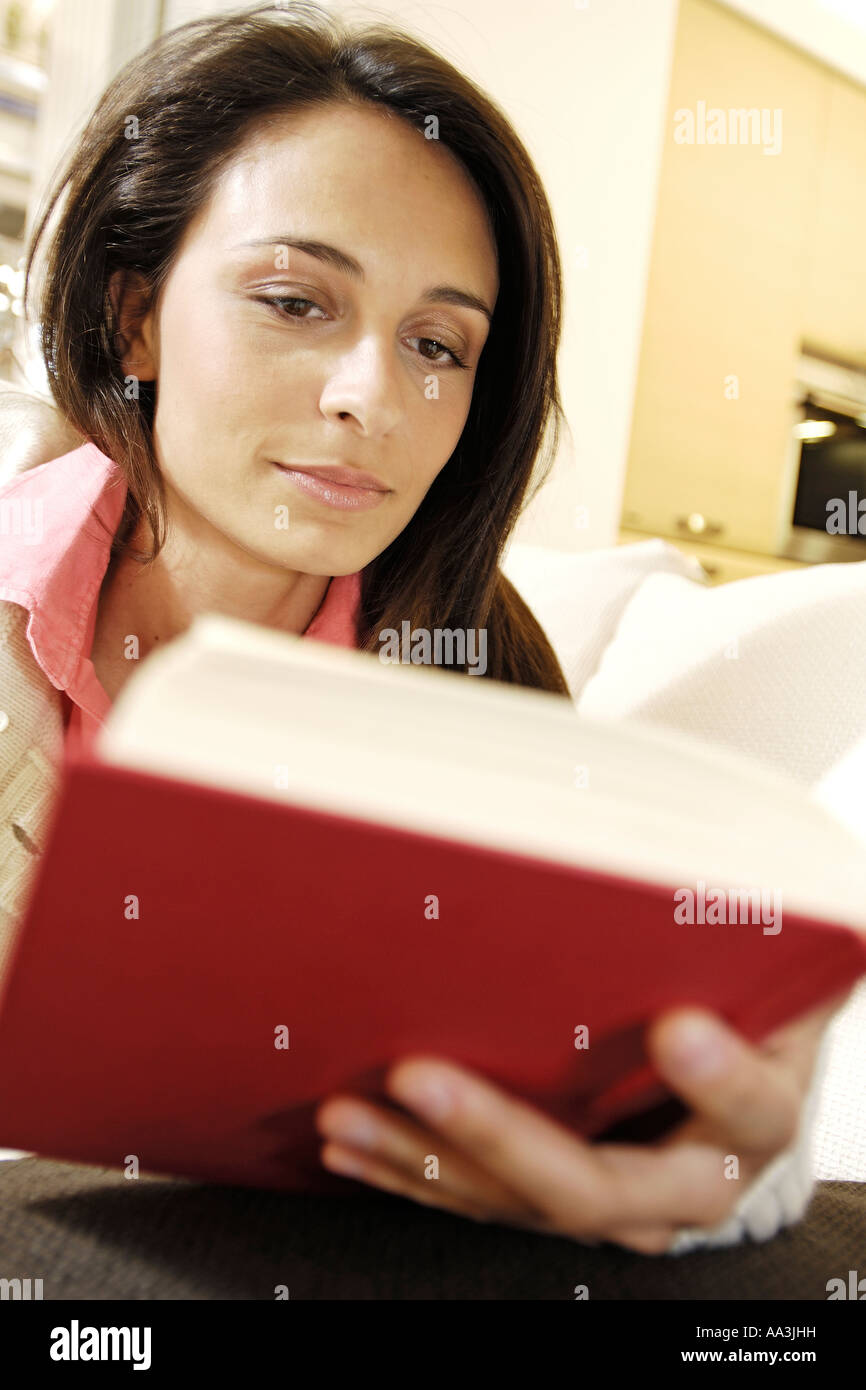 woman reding a book Stock Photo - Alamy