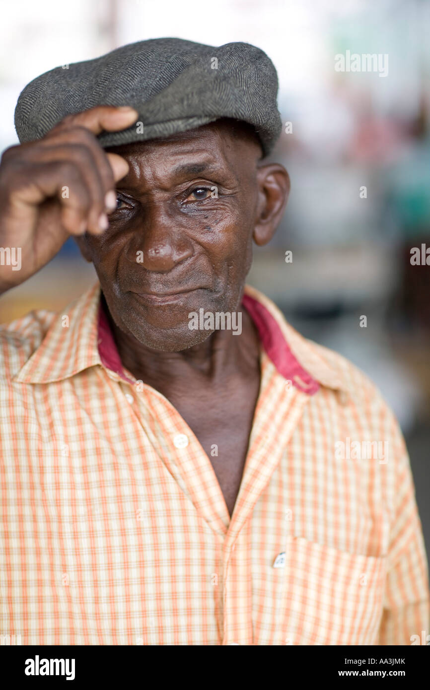 Caribbean Man. St Lucia. West Indies Stock Photo - Alamy