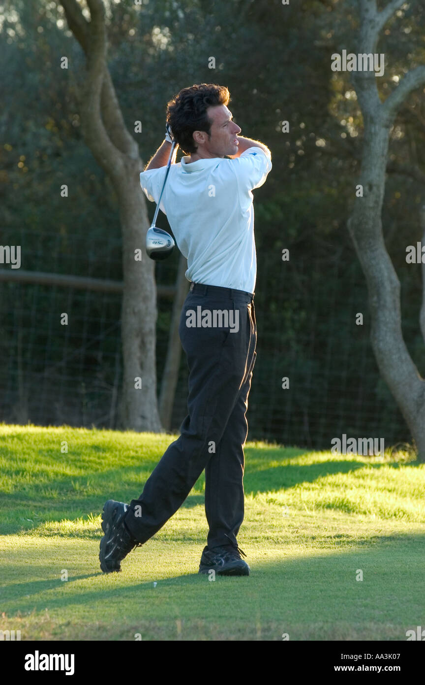 Swing pose golf hi-res stock photography and images - Alamy