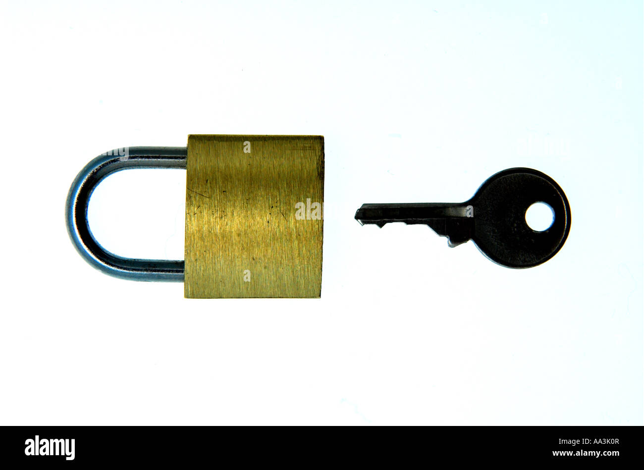 still life of close lock with key Stock Photo - Alamy