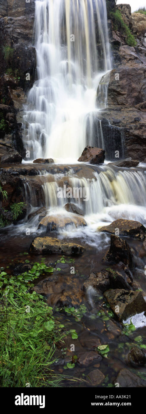 Vertical Panoramic Waterfall Stock Photo - Alamy