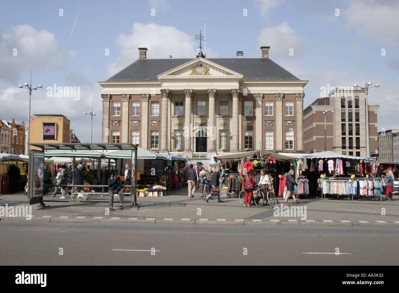 The dutch market town Groningen Netherlands Stock Photo - Alamy