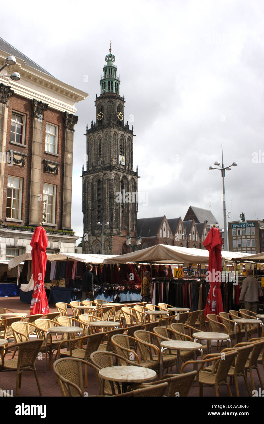 The dutch market town Groningen Netherlands Stock Photo - Alamy