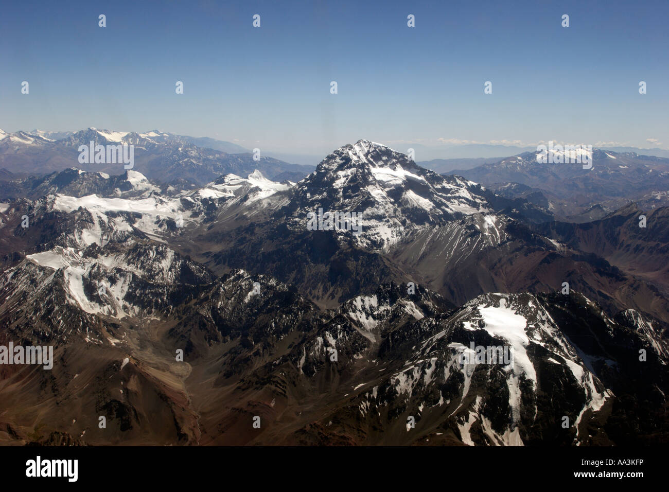 Flying above Chile Stock Photo - Alamy