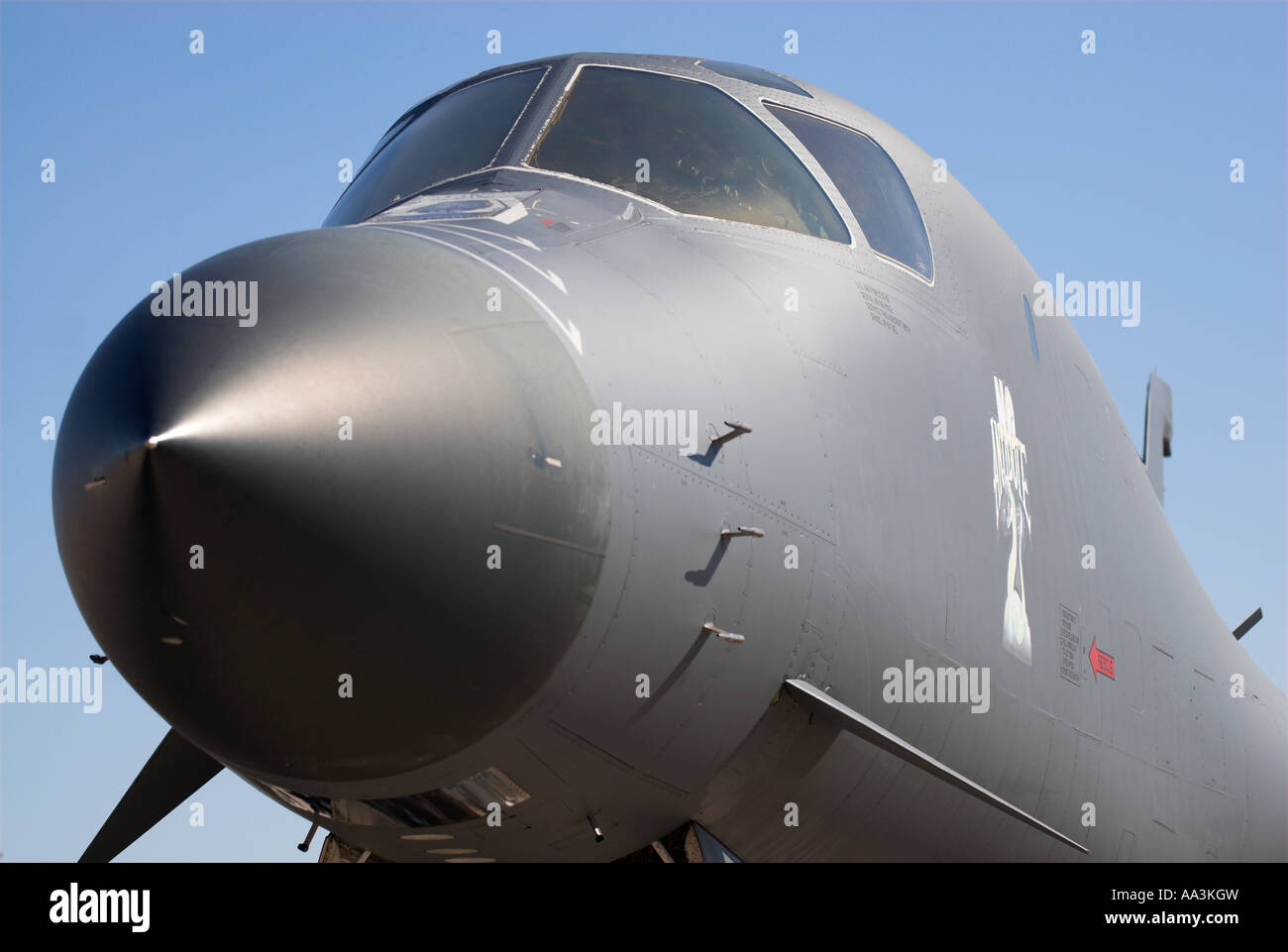 A nose shot of a B-1 Lancer Bomber Stock Photo - Alamy